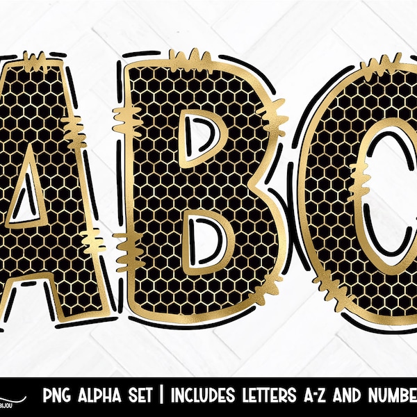 Black Background Gold Letters - Etsy
