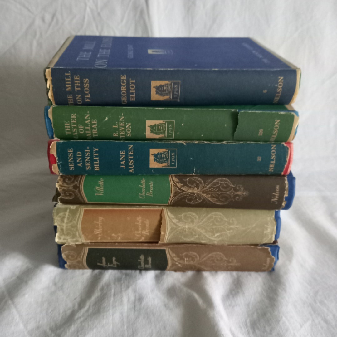 Bundle, Lot of 6 Vintage Nelson Classic Books. Bronte, Austin, Eliot - Etsy