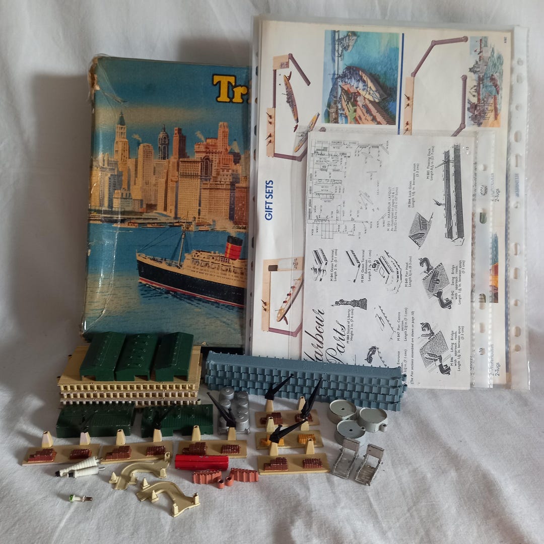 LOT 3, Lot, Bundle, Set Triang, Minic Diecast Ships, Harbour Quay ...
