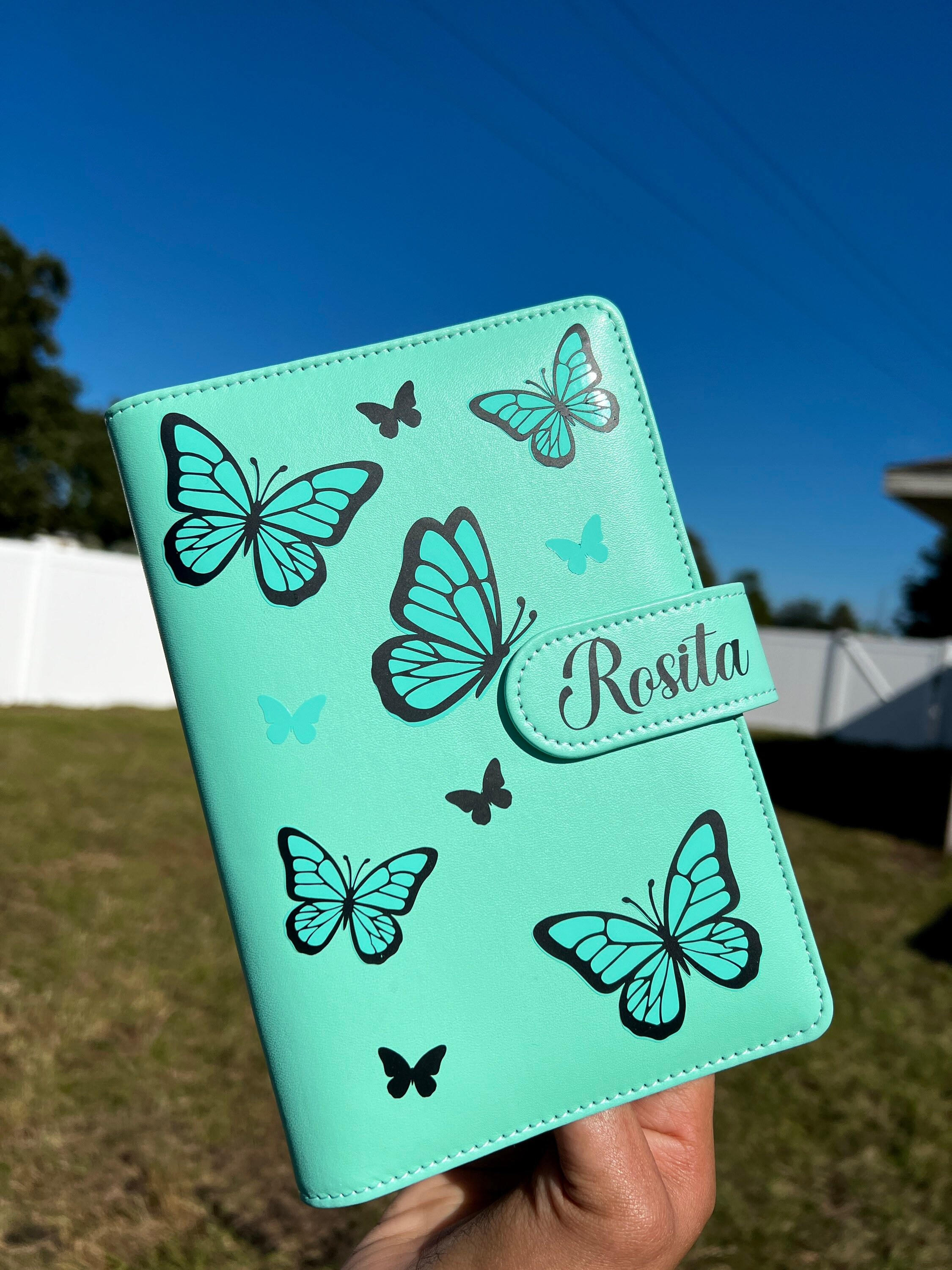 Personalized Butterfly Budget Binder A6 Binder Money | Etsy