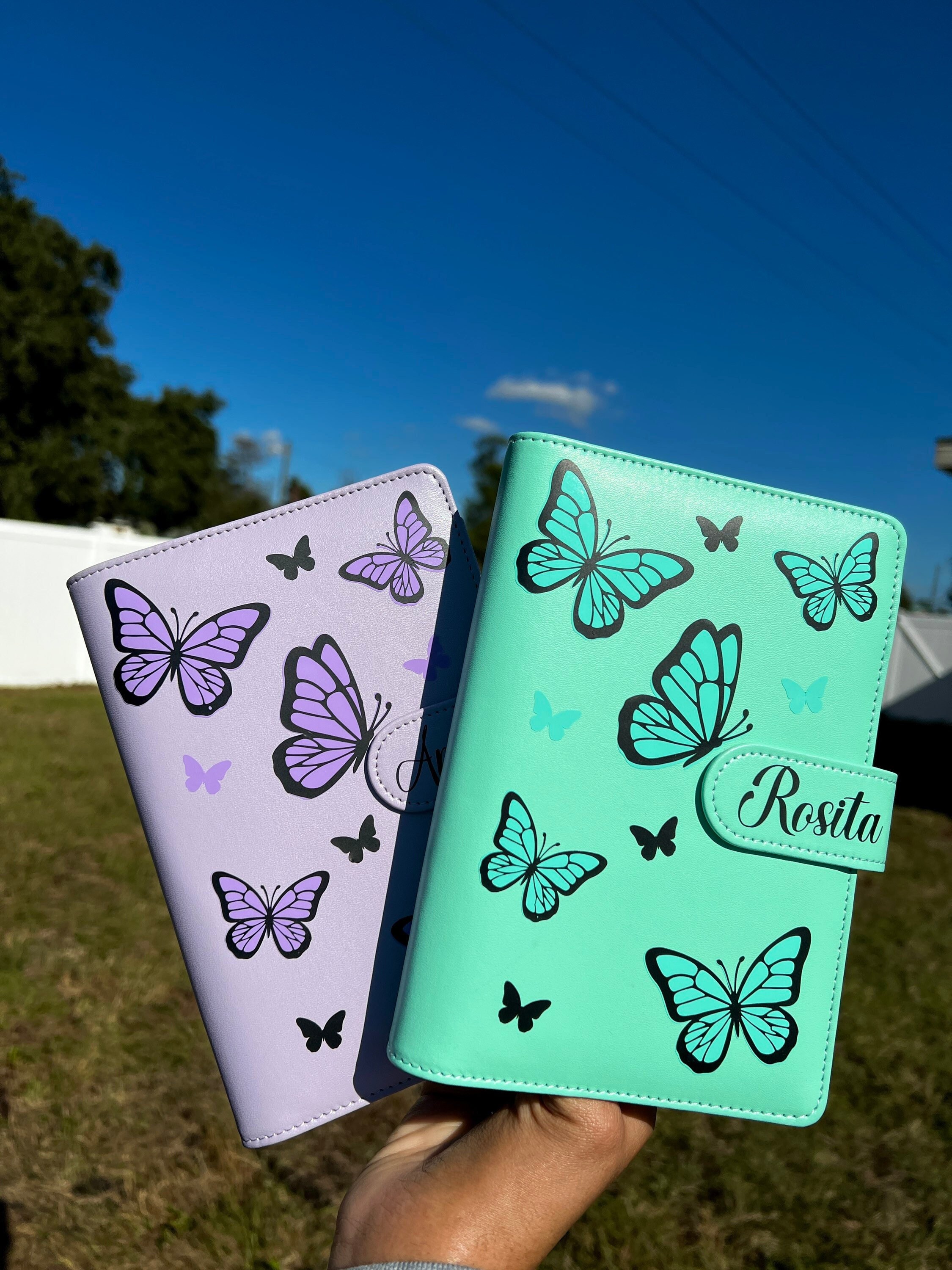 Personalized Butterfly Budget Binder A6 Binder Money | Etsy