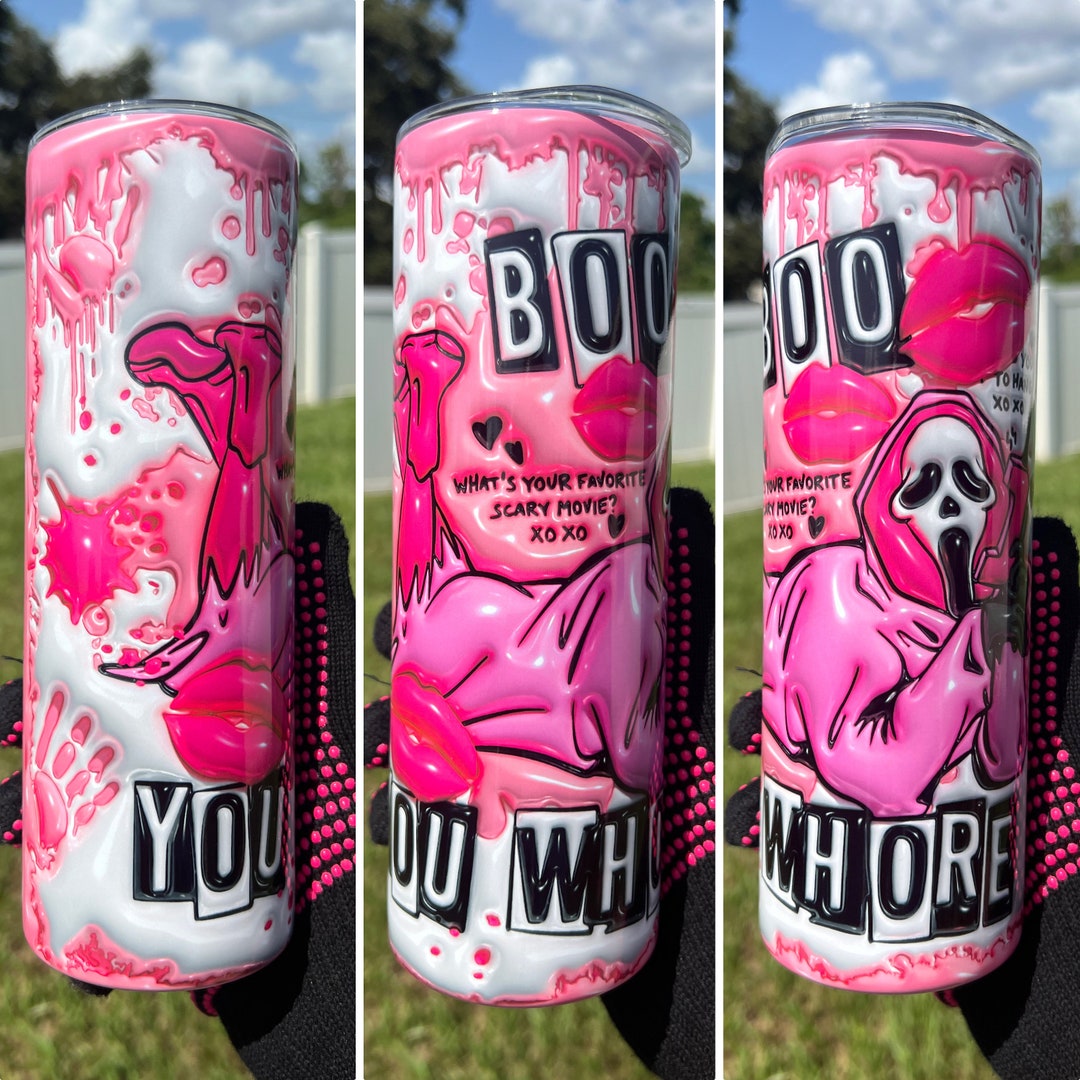 Pink Mean Girls Ghostface Scream 3D Inflated Metal Skinny 20 - Etsy