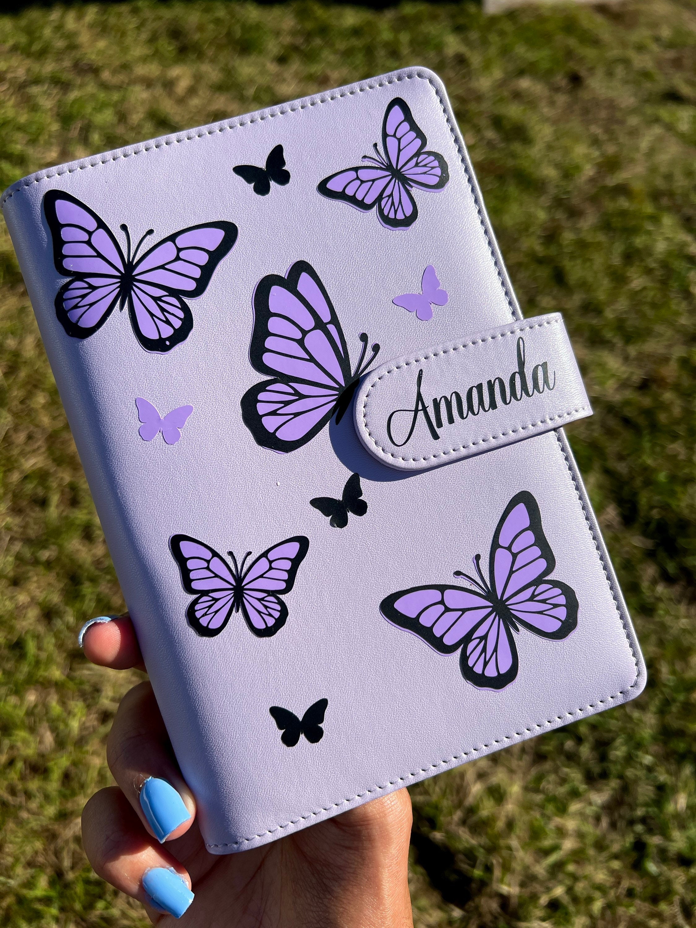 Personalized Butterfly Budget Binder A6 Binder Money | Etsy