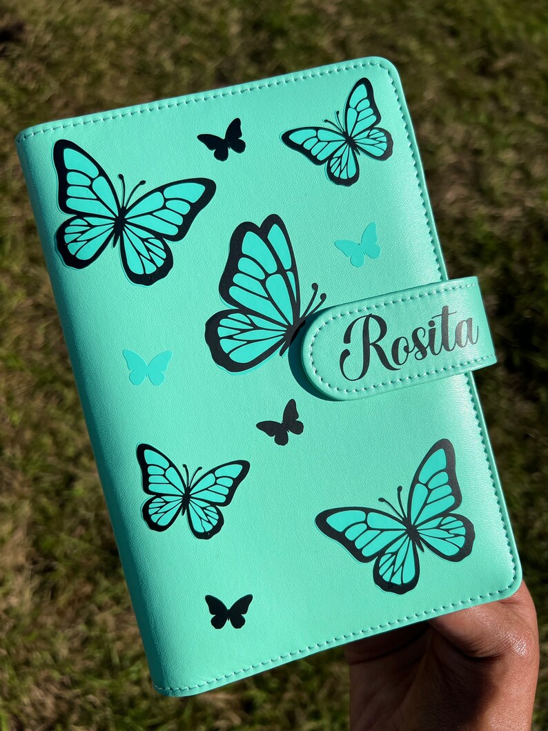 Personalized Butterfly Budget Binder A6 Binder Money - Etsy