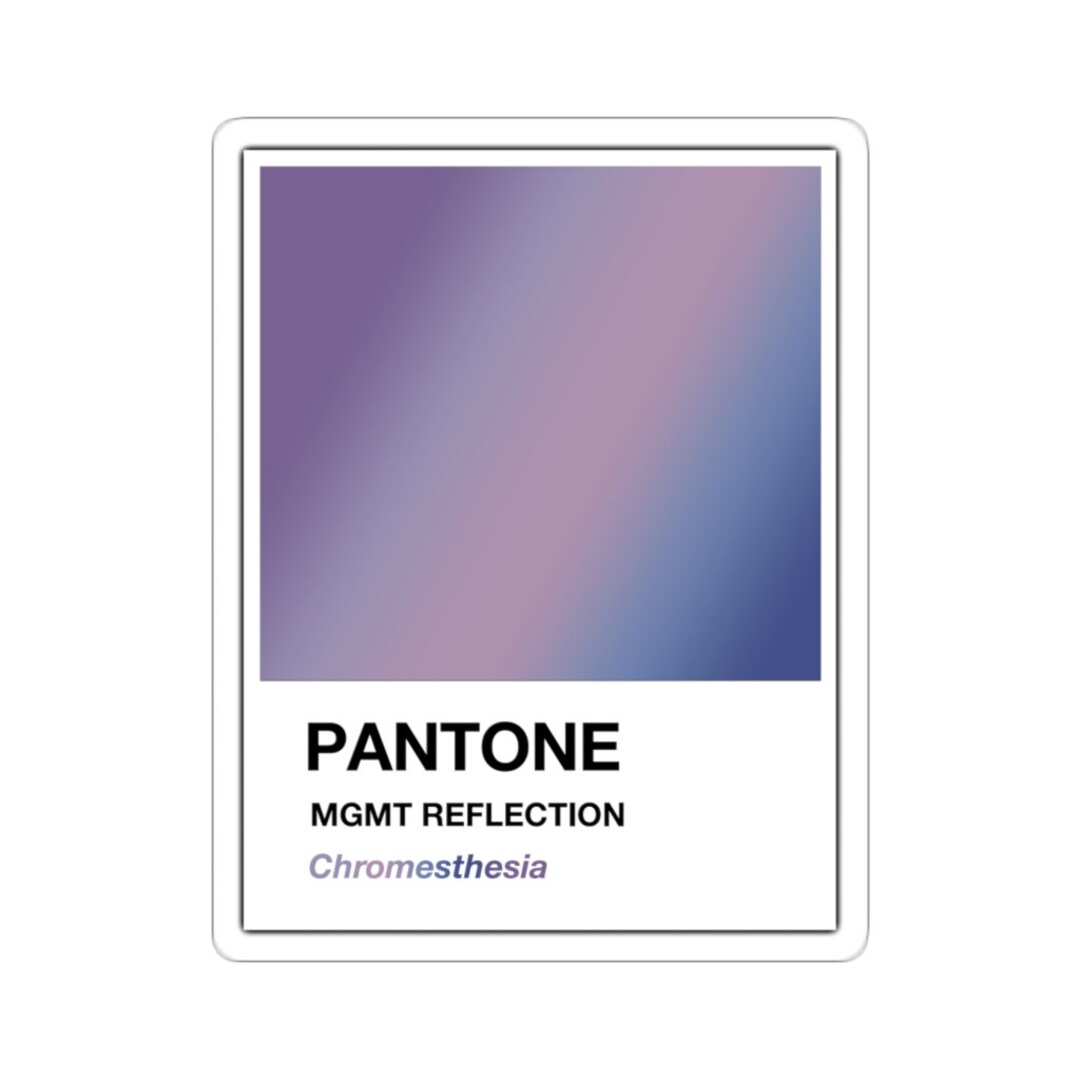 MGMT Oracular Spectacular Pantone Color Card Sticker - Etsy