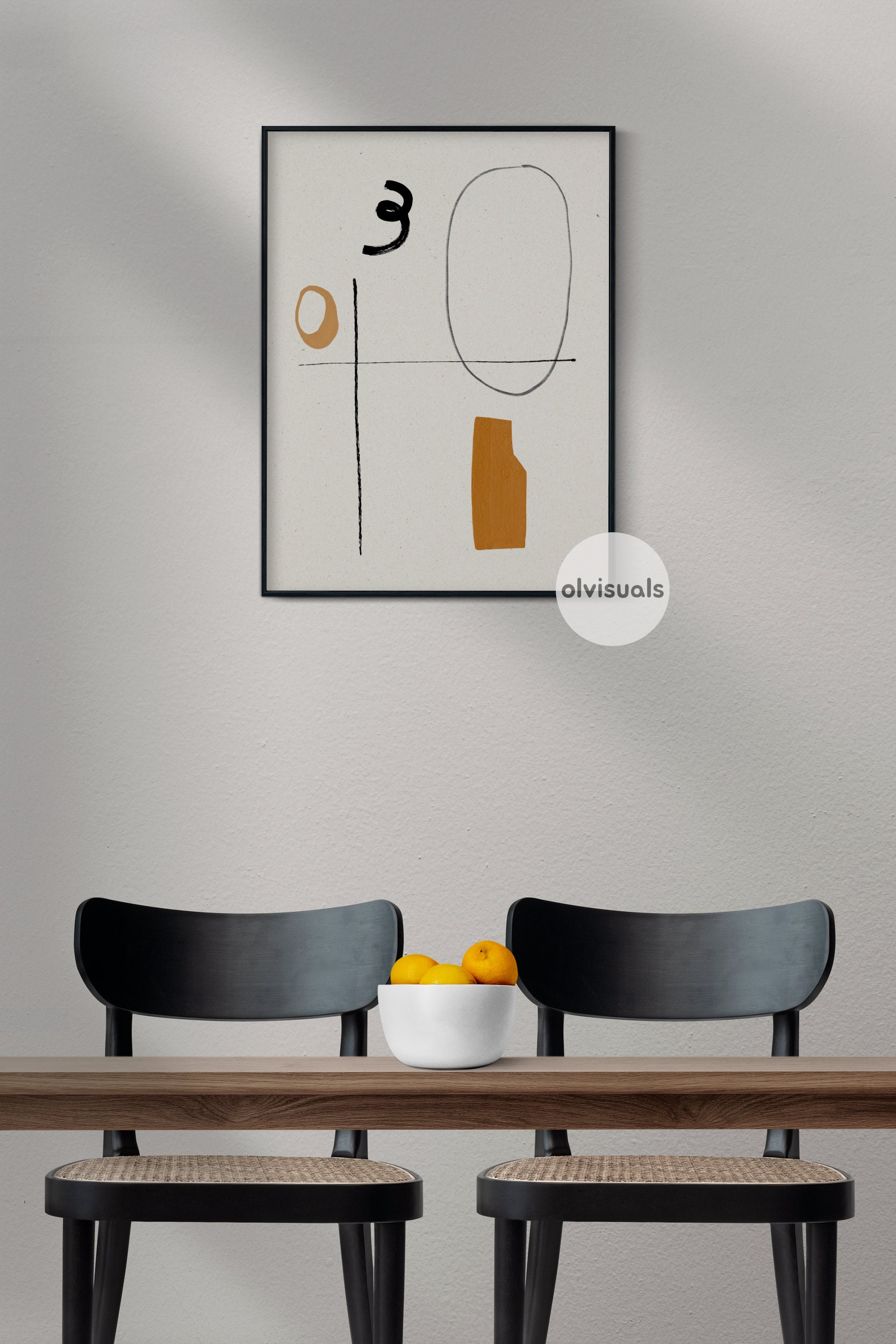 Organic Shape Wall Art Hand Drawn Art Abstract Printable - Etsy