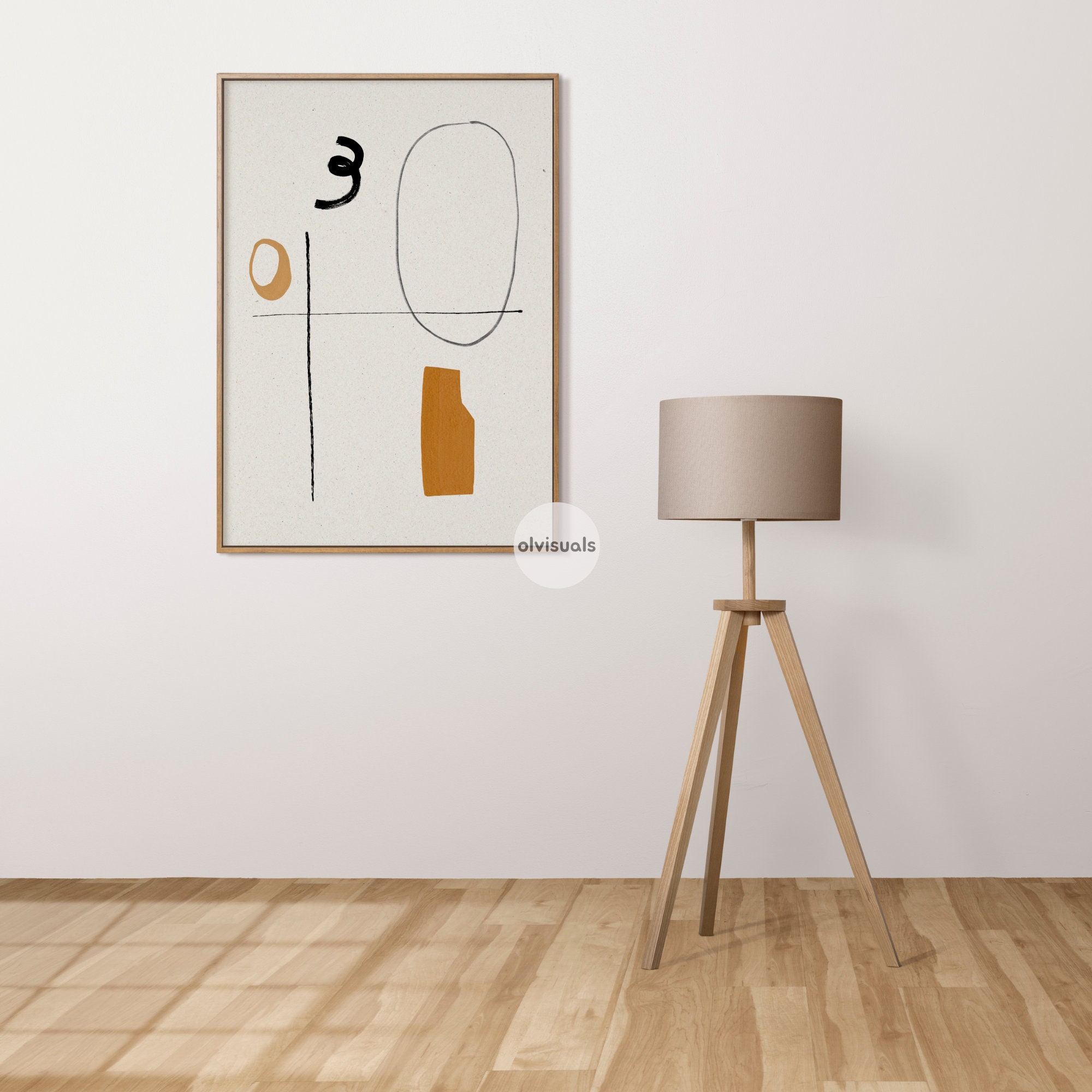 Organic Shape Wall Art Hand Drawn Art Abstract Printable - Etsy