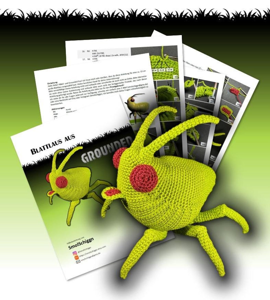 Crochet Pattern [GER/ENG] Aphid (aphid) Inspired by Grounded - Nerd ...