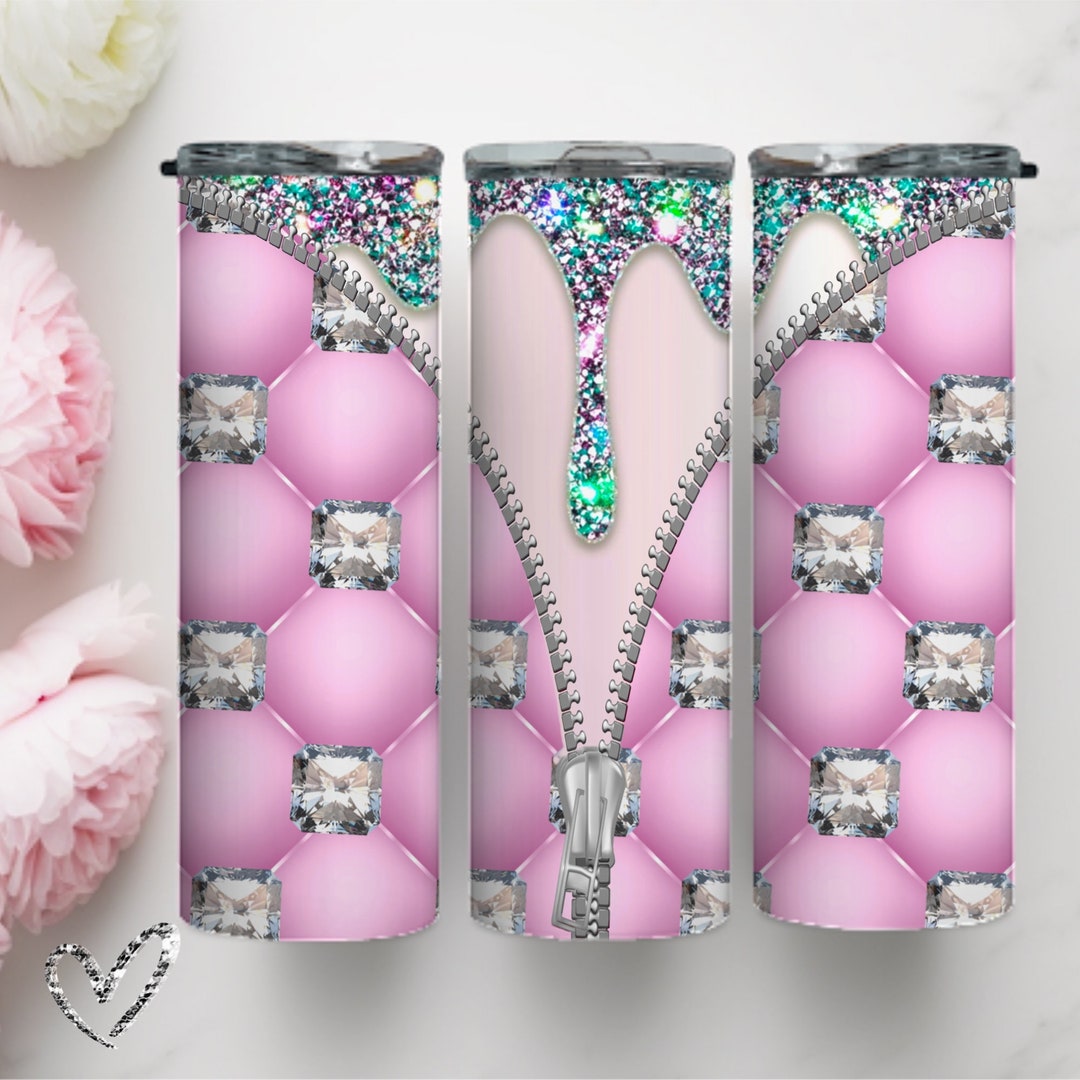 Bling Dripping Tumbler Wrap Diamonds Lux Fancy Drips Design 20oz ...