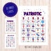 Patriotic Bingo for Kids, Printable Patriotic Bingo, Patriotic ...