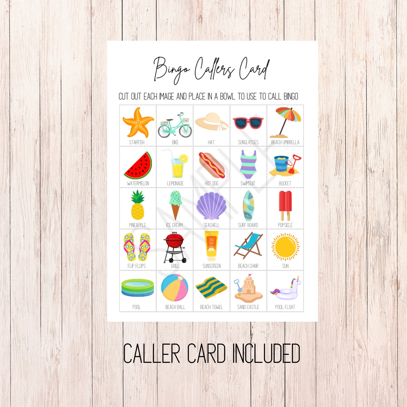 Summer Bingo for Kids, Printable Summer Bingo, Summer Activities for ...