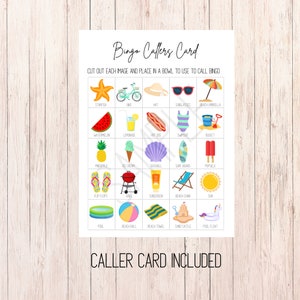 Summer Bingo for Kids, Printable Summer Bingo, Summer Activities for ...