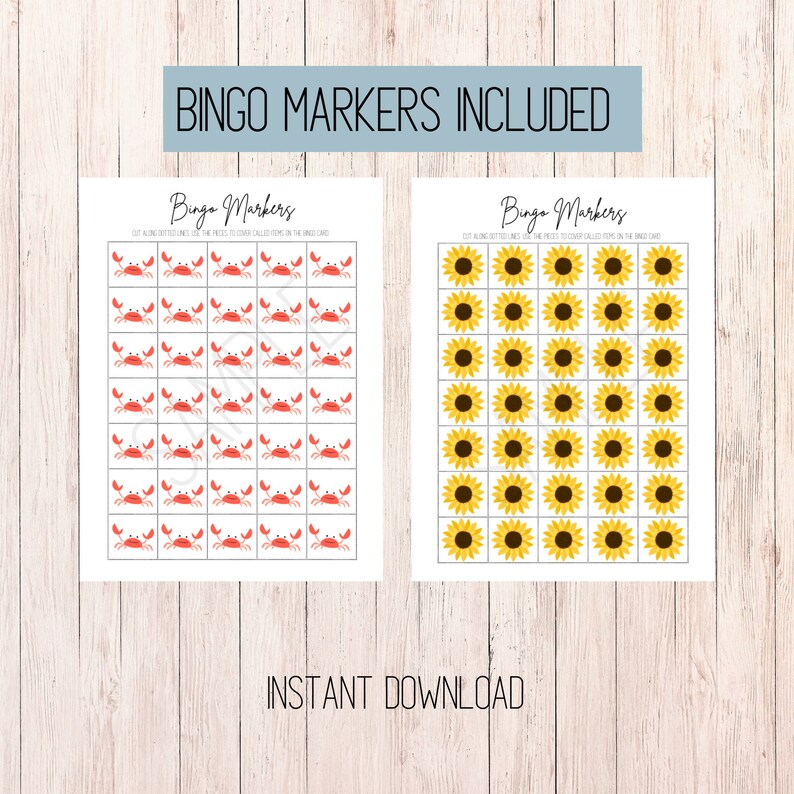 Summer Bingo for Kids, Printable Summer Bingo, Summer Activities for ...