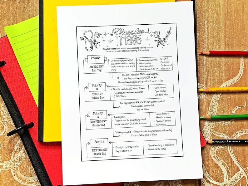 Disaster Triage Concept Map - Etsy