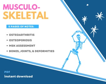 Musculoskeletal System Review | Nursing School Notes | Nursing Exam ...