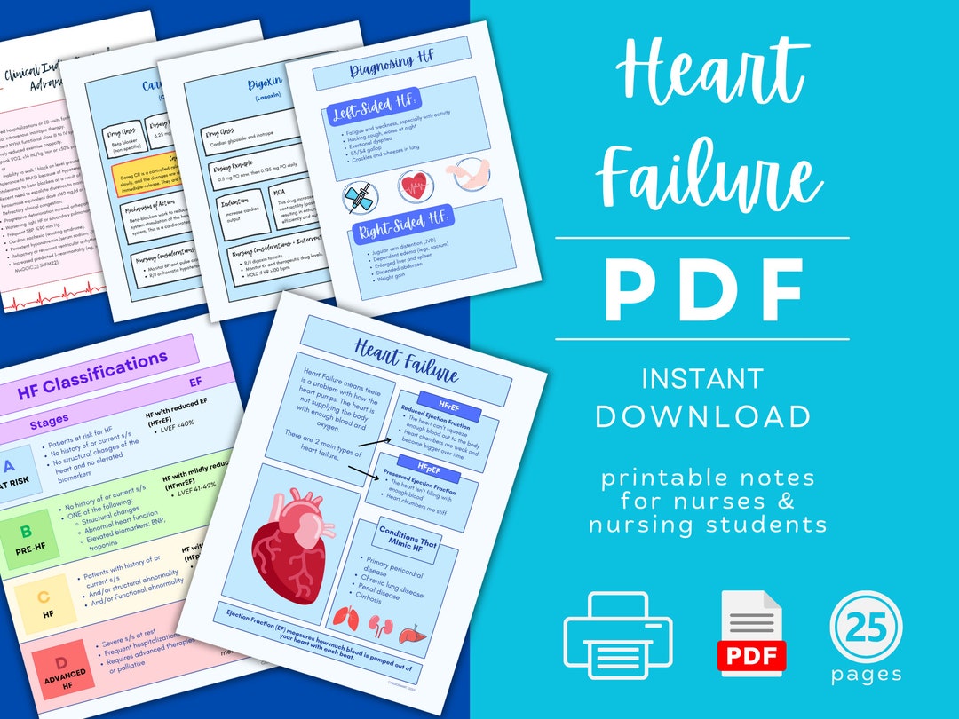 Heart Failure Notes - Etsy
