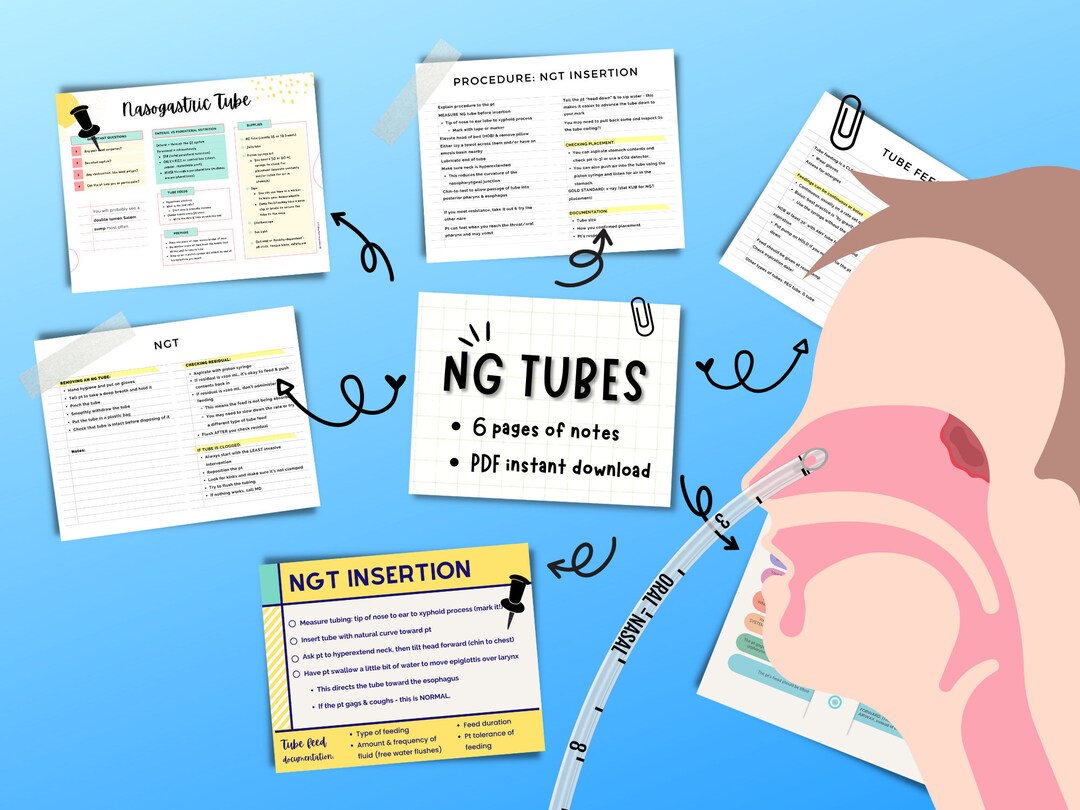 Nasogastric Tube Notes - Etsy