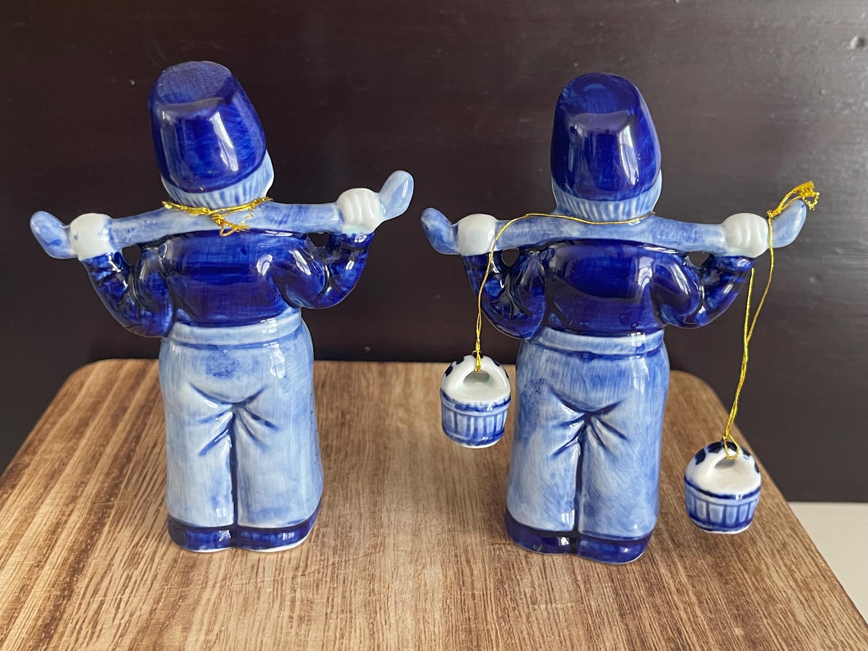 Set of Two Dutch Boys Blue and White - Etsy