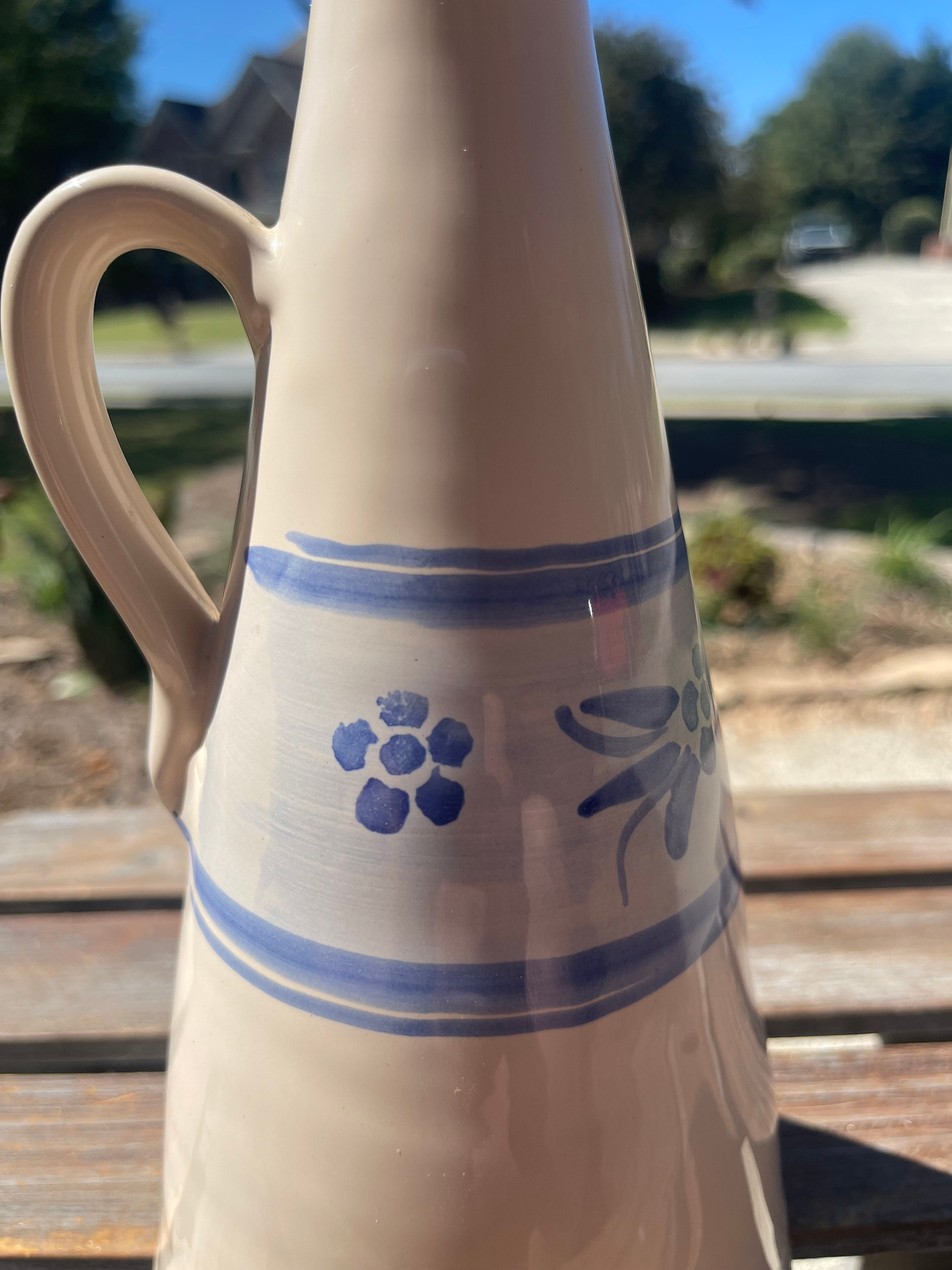 Vintage Pottery Olive /vinegar Jug - Etsy