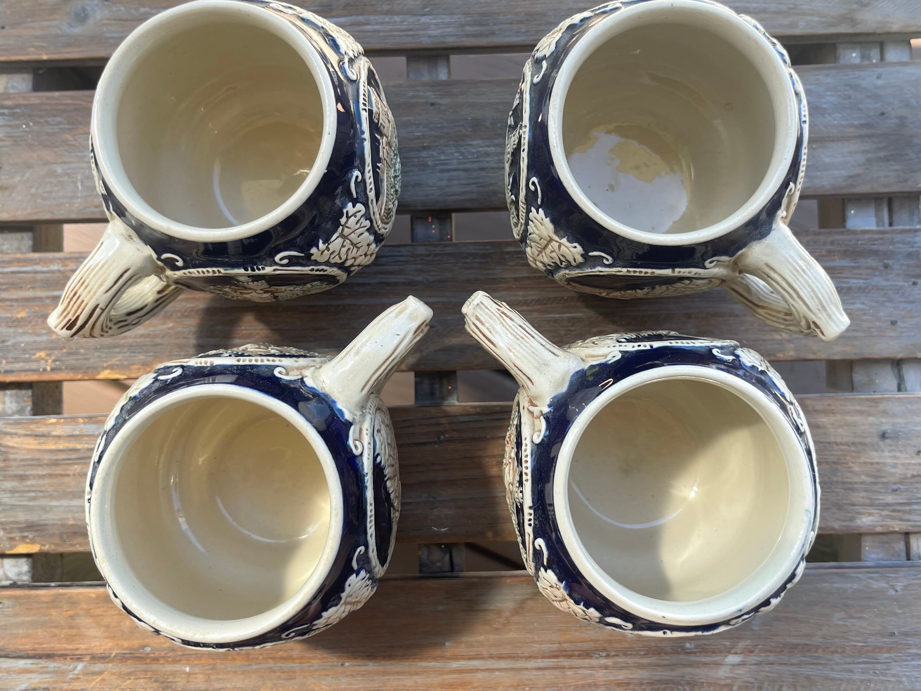Small Collectible German Steins Set of Four - Etsy