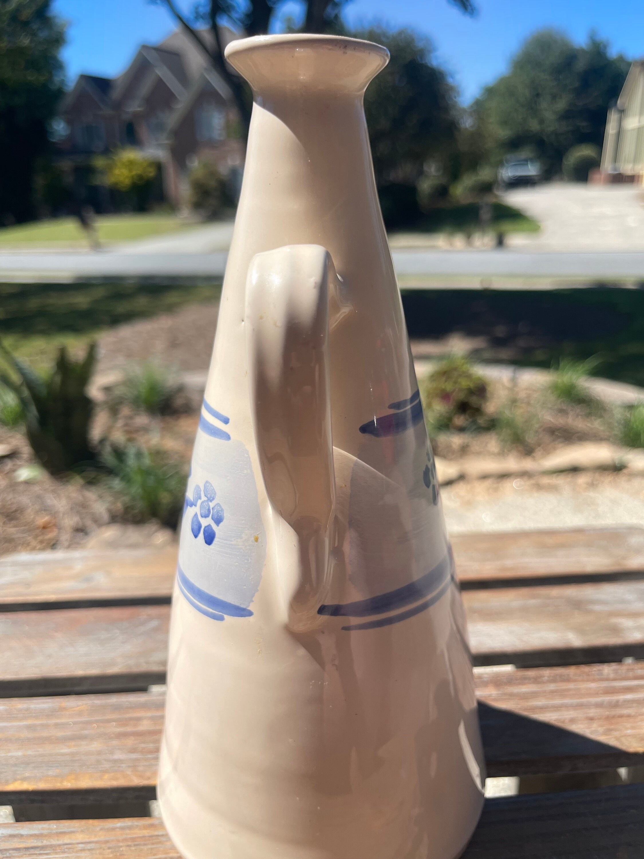 Vintage Pottery Olive /vinegar Jug - Etsy