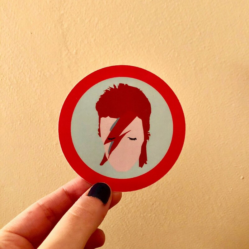 David Bowie Sticker - Etsy