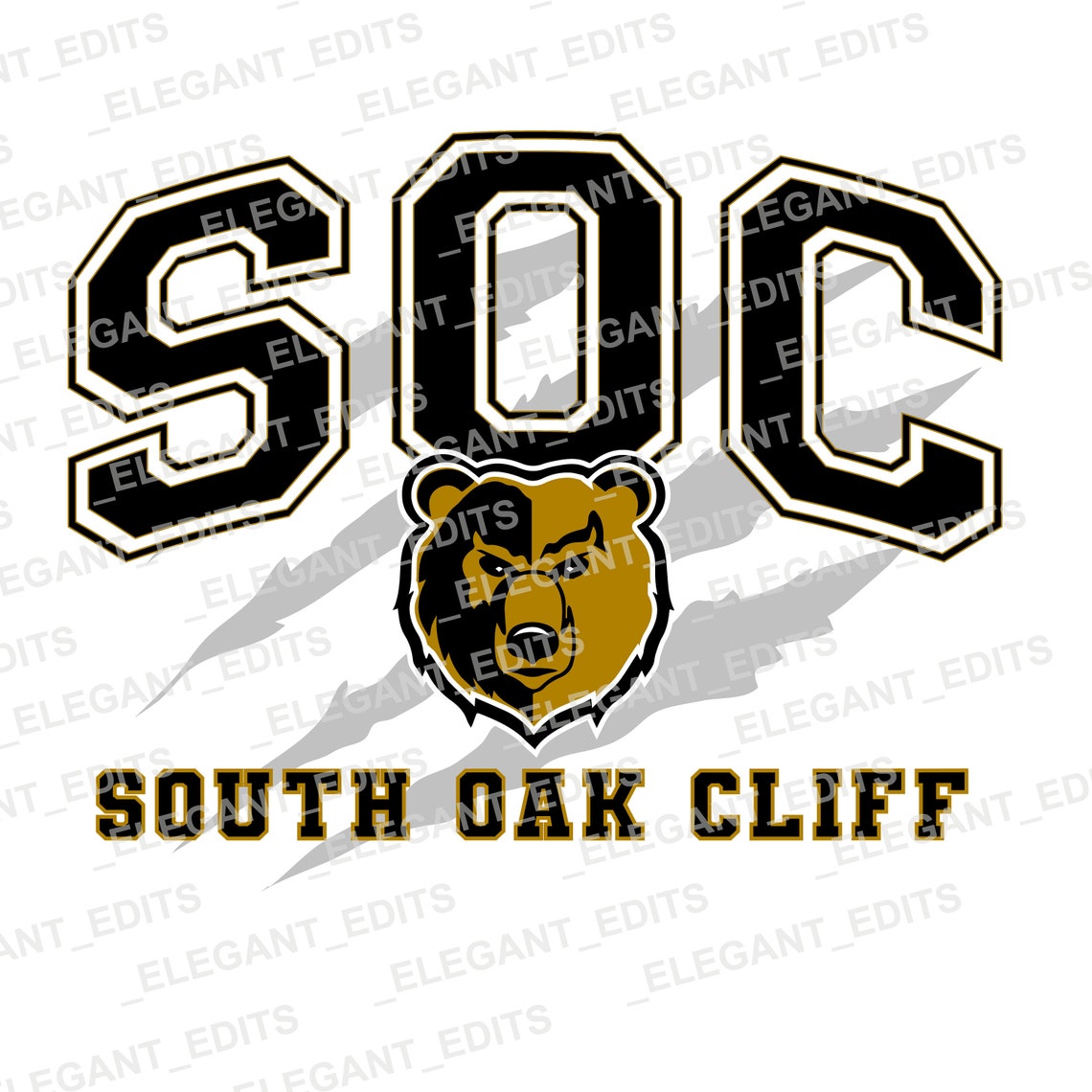 SOC South Oak Cliff High School SVG for Sublimation Printing - Etsy