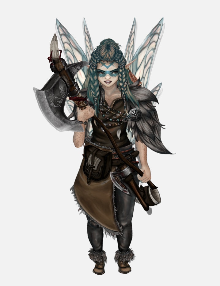 Fairy Barbarian Vtuber for Online Dnd - Etsy