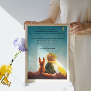 Printed Poster of Antoine De Saint Exupery Beautiful Quote - Etsy