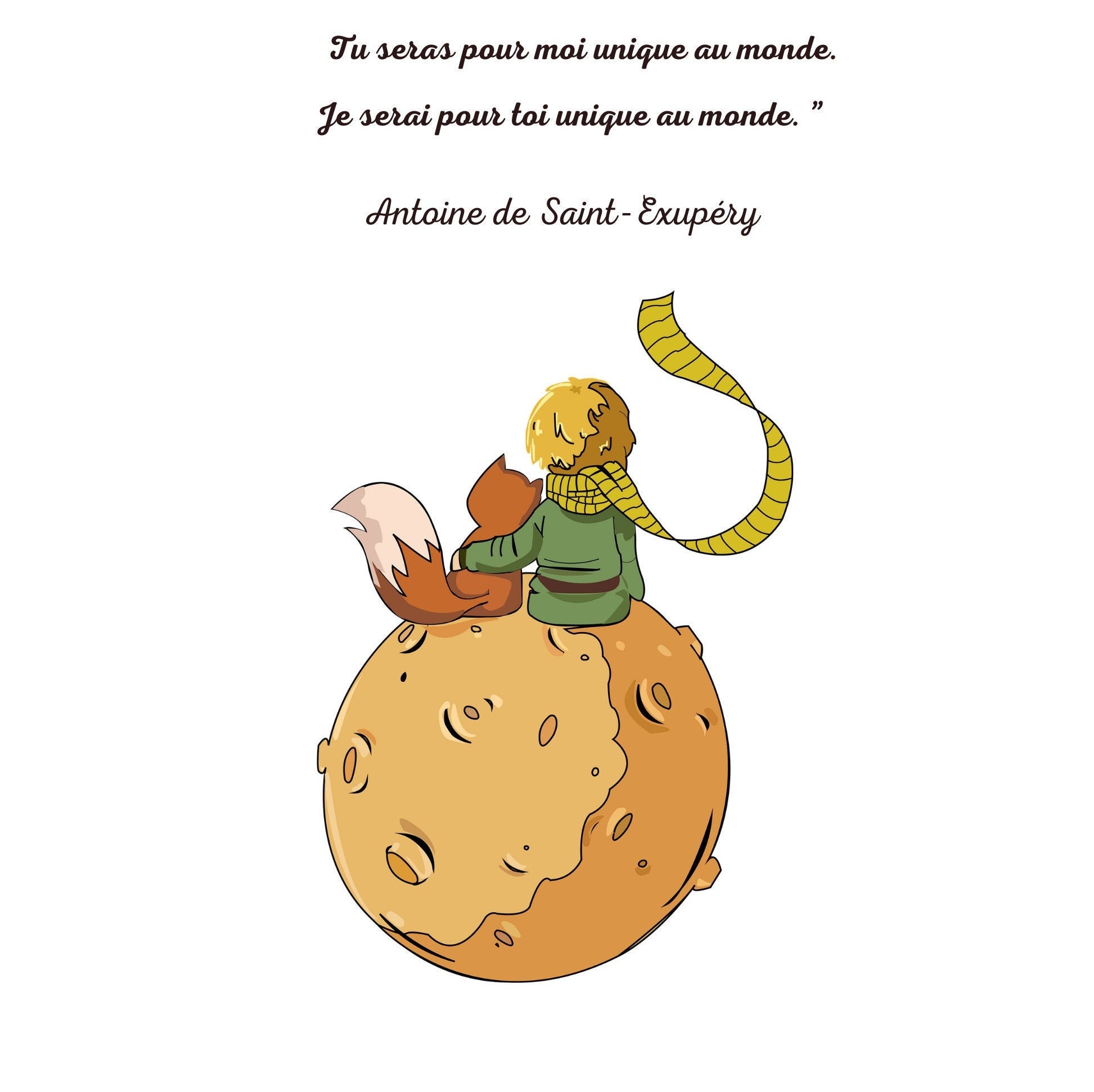 Printed Poster of Antoine De Saint Exupery Beautiful Quote From le ...