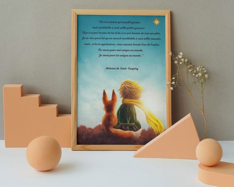 Printed Poster of Antoine De Saint Exupery Beautiful Quote - Etsy