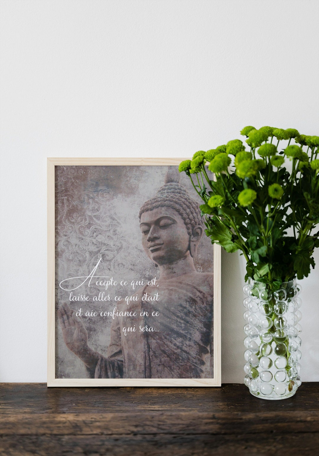 Buddha Quote Poster for Zen Wall Decoration, Yoga Meditation Quality ...