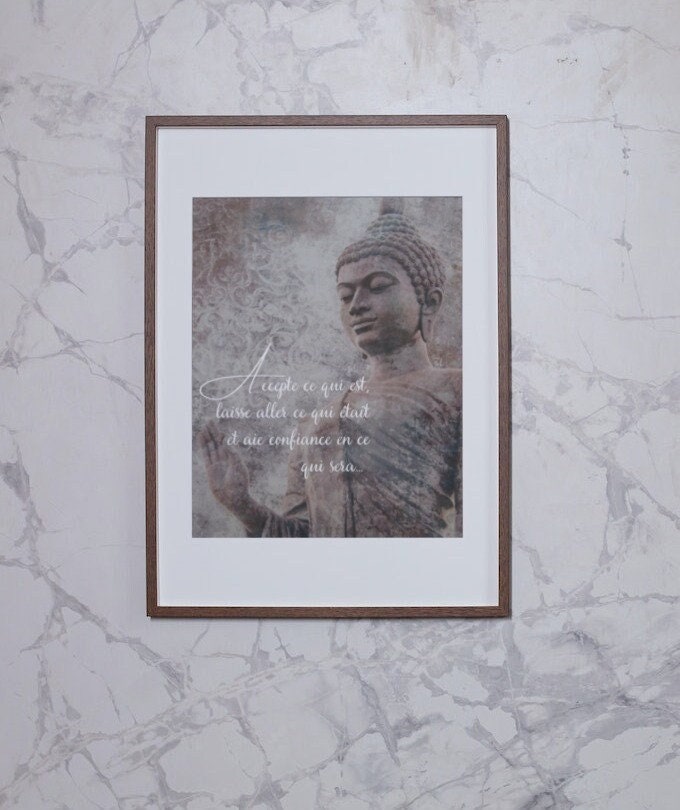 Buddha Quote Poster for Zen Wall Decoration Yoga Meditation - Etsy