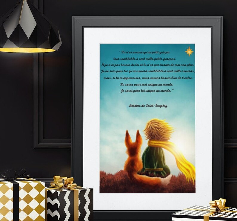 Printed Poster of Antoine De Saint Exupery Beautiful Quote - Etsy