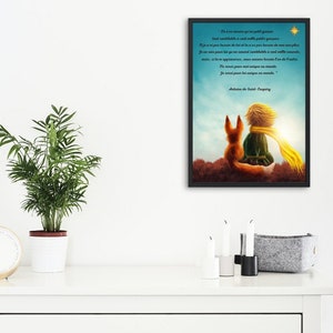 Printed Poster of Antoine De Saint Exupery Beautiful Quote - Etsy