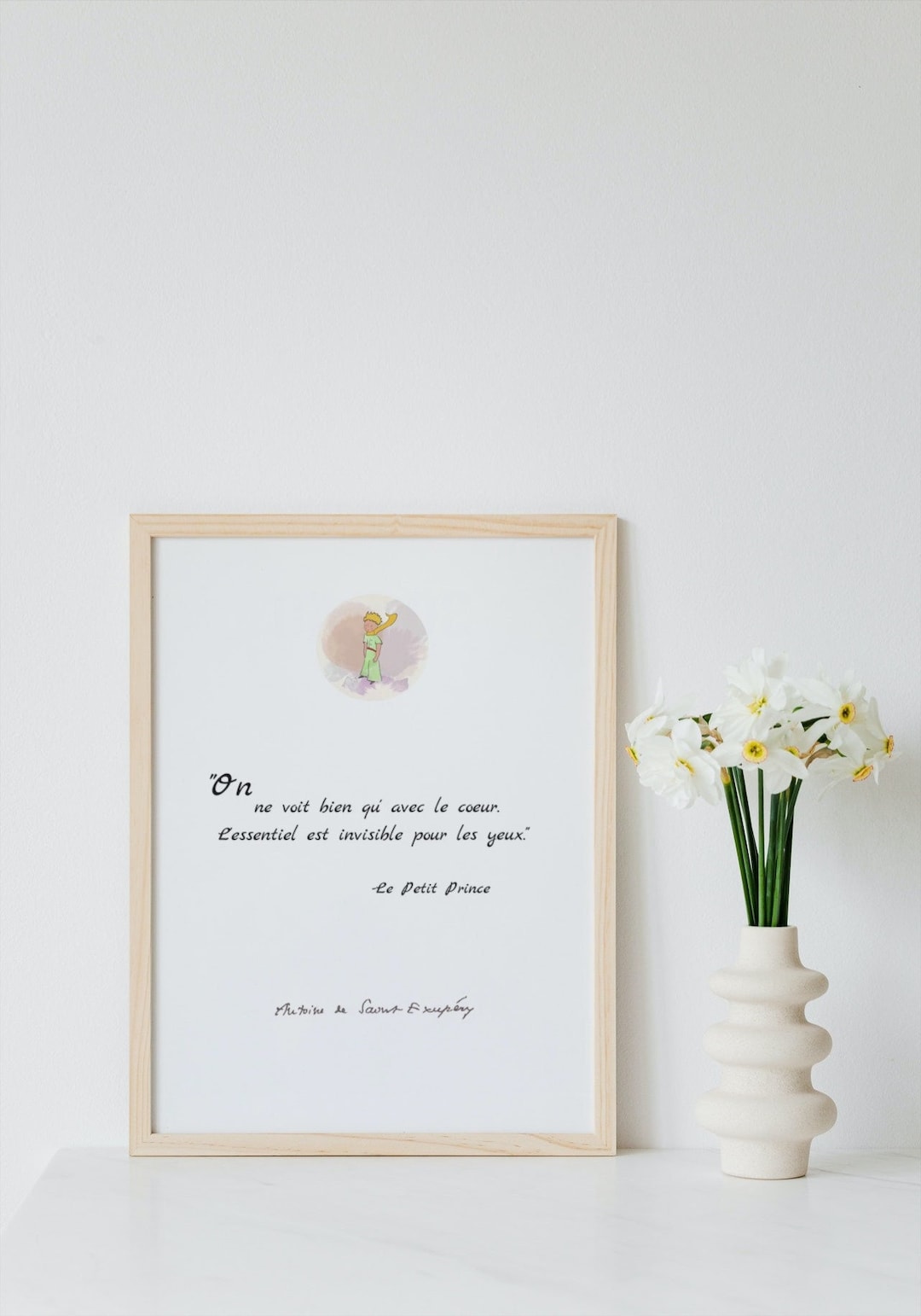 Wall Printed Poster of Antoine De Saint Exupery Beautiful Quote From ...