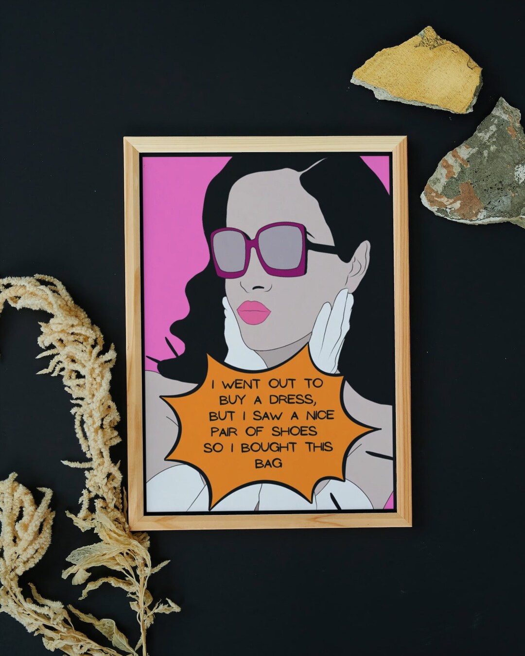 Print Poster Shopping Woman Humour Wall Art Decoration. - Etsy