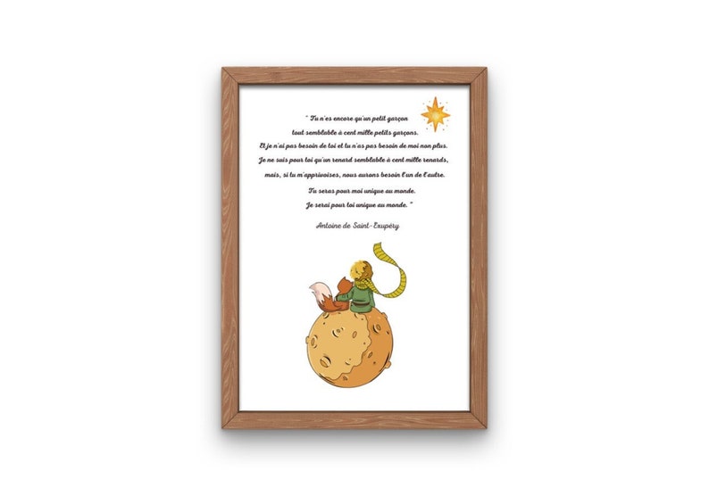 Printed Poster of Antoine De Saint Exupery Beautiful Quote From le ...