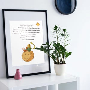 Printed Poster of Antoine De Saint Exupery Beautiful Quote From "le ...