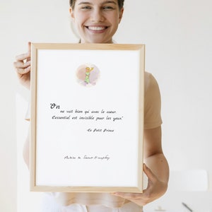 Wall Printed Poster of Antoine De Saint Exupery Beautiful Quote From ...