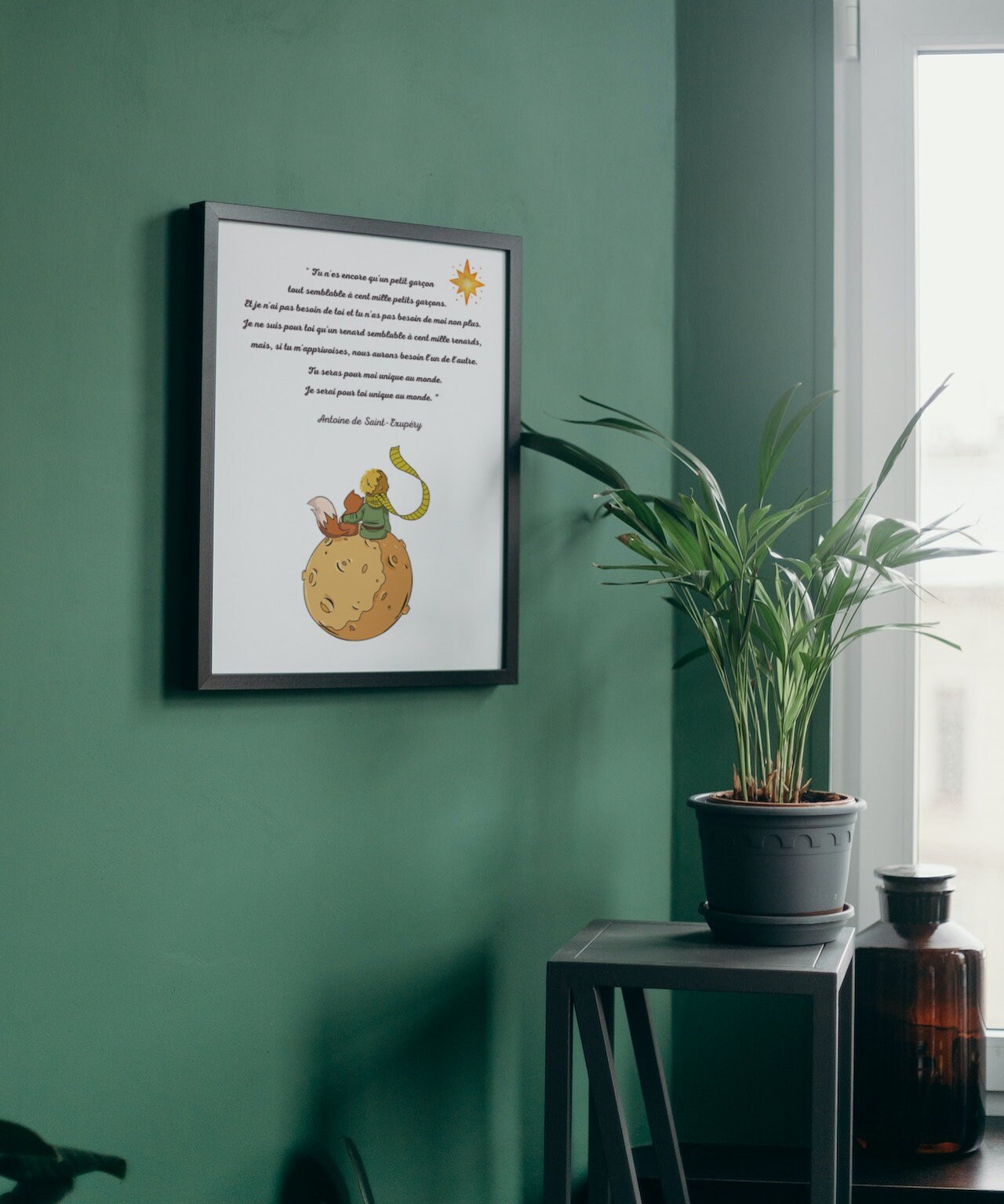 Printed Poster of Antoine De Saint Exupery Beautiful Quote From le ...