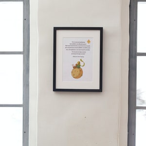 Printed Poster of Antoine De Saint Exupery Beautiful Quote From le ...