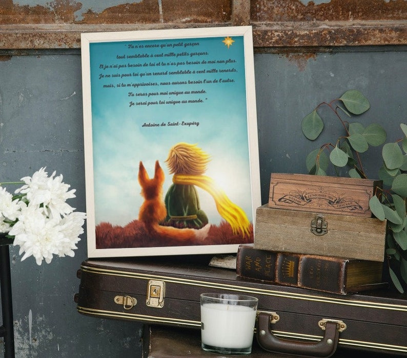 Printed Poster of Antoine De Saint Exupery Beautiful Quote - Etsy