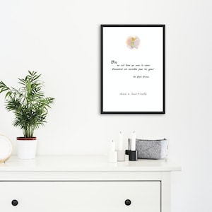 Wall Printed Poster of Antoine De Saint Exupery Beautiful Quote From ...