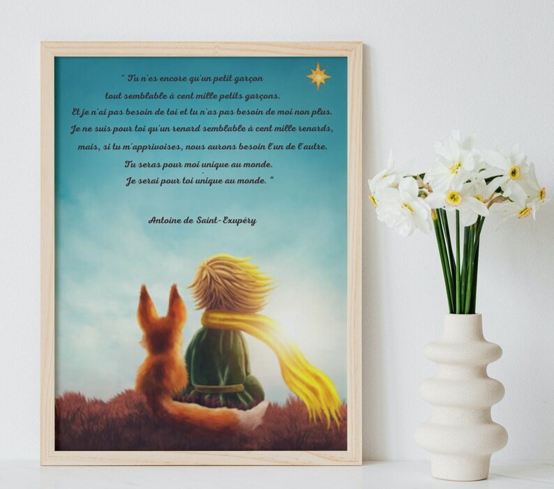 Printed Poster of Antoine De Saint Exupery Beautiful Quote - Etsy