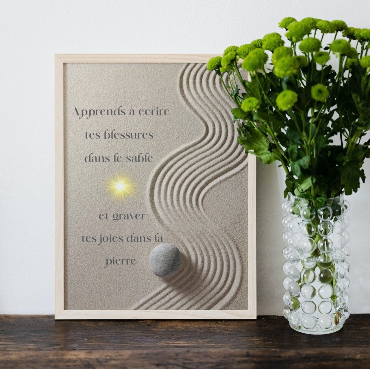 Quote Poster for Zen Wall Decoration, Yoga Meditation, Inner Peace ...