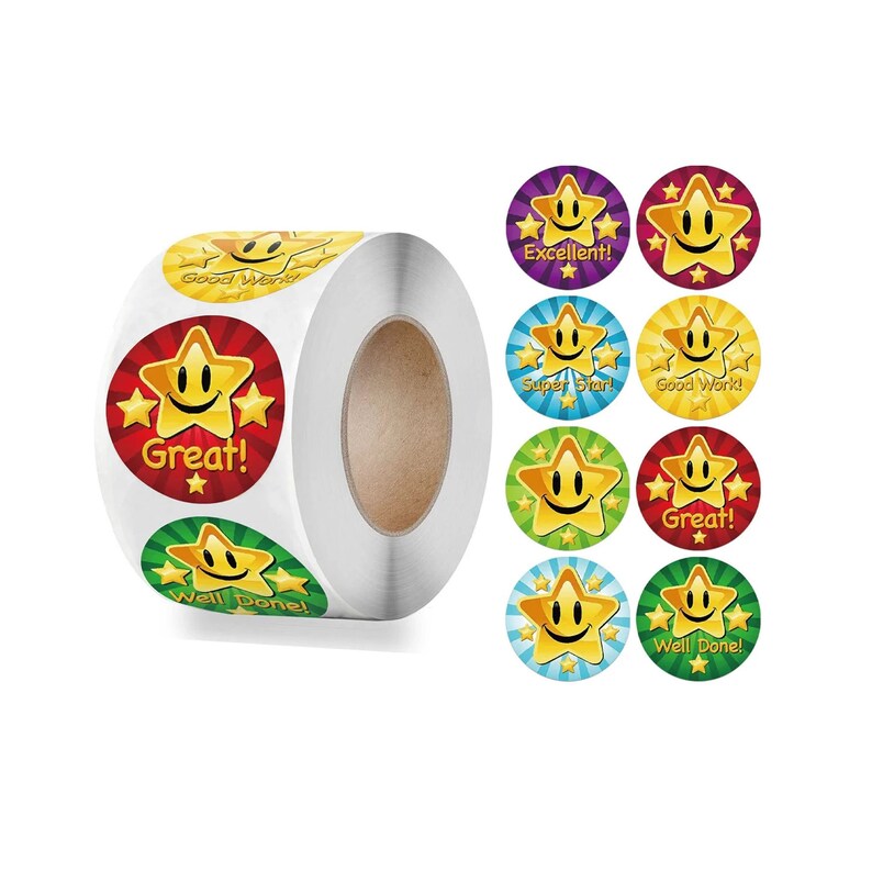 Star Reward Stickers for Children 25mm Labels Kids Teachers - Etsy