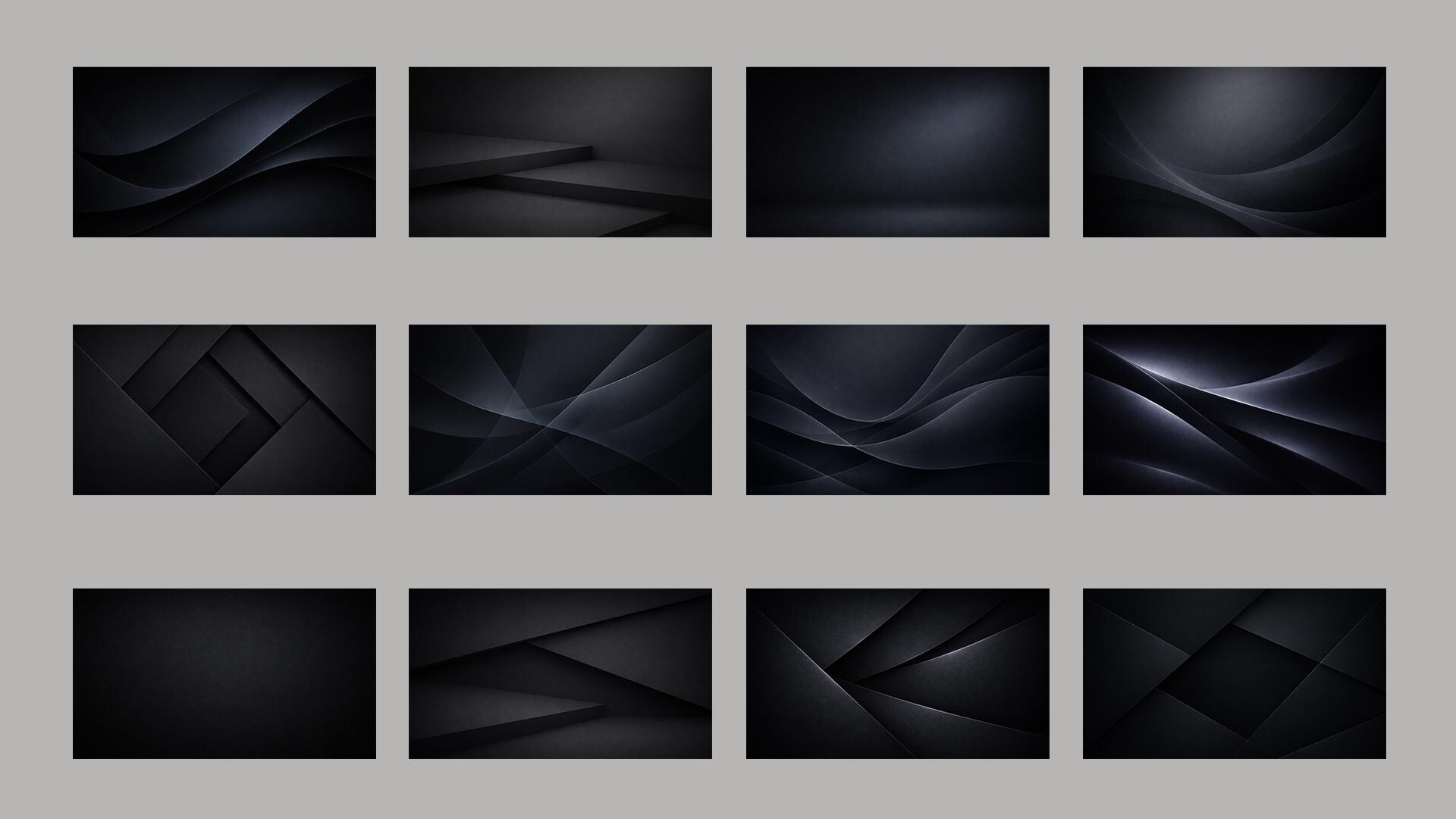 Dark Web Section Backgrounds – Minimal Black Abstract Set (12) - Etsy