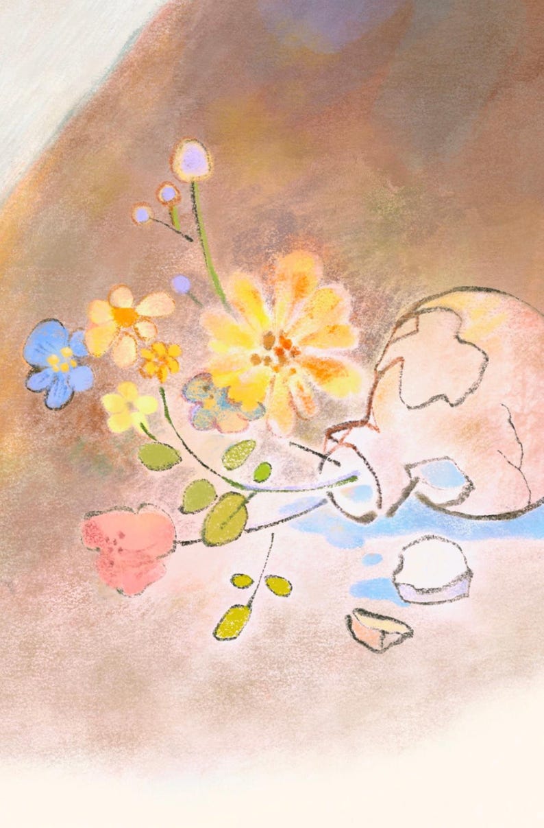 Siamese Cat Knocked Over Vase, Cute Funny Nursery Wall Soft Art Print ...
