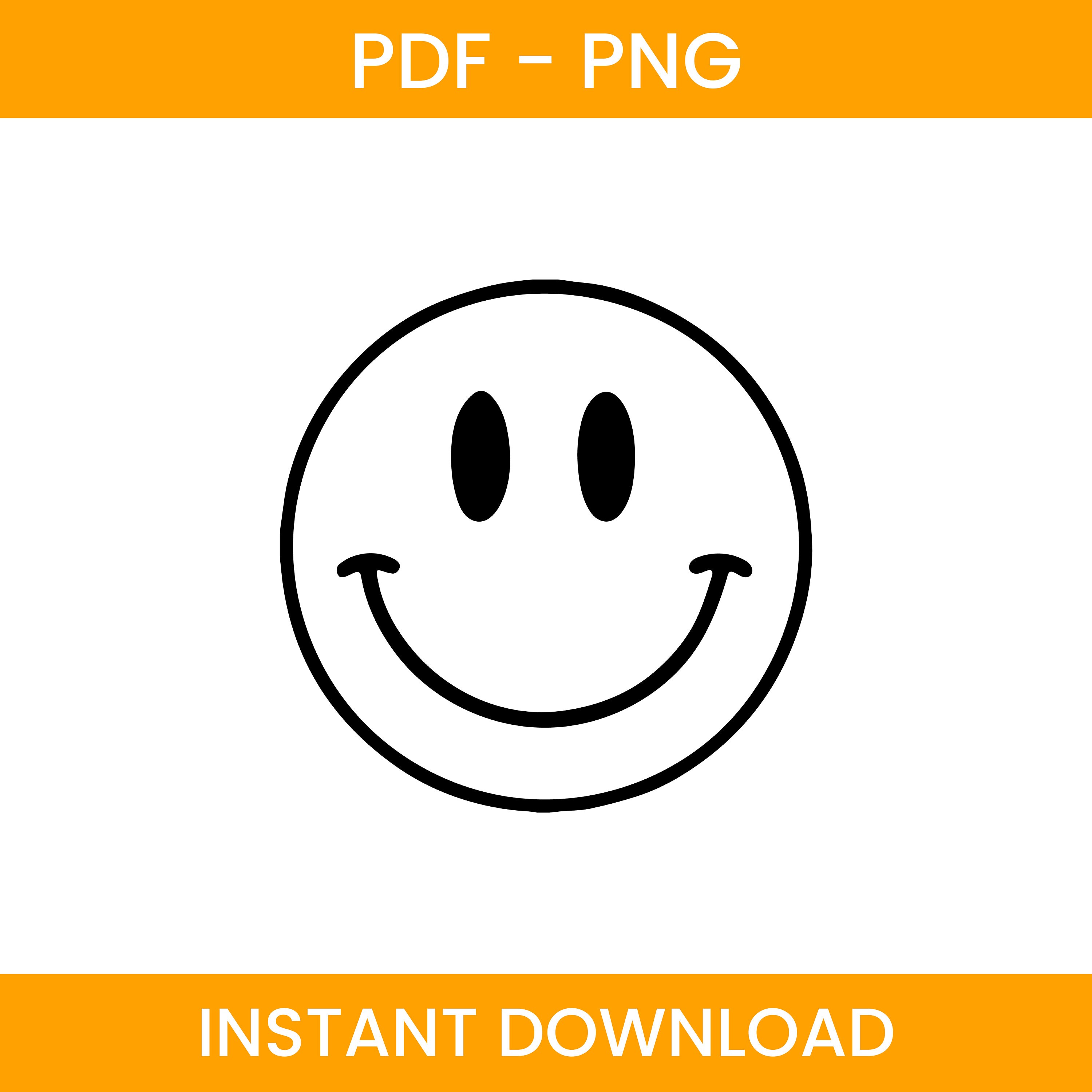 Buy Smiley Face SVG Happy Face SVG Smiley Face Silhouette Cut Online in ...